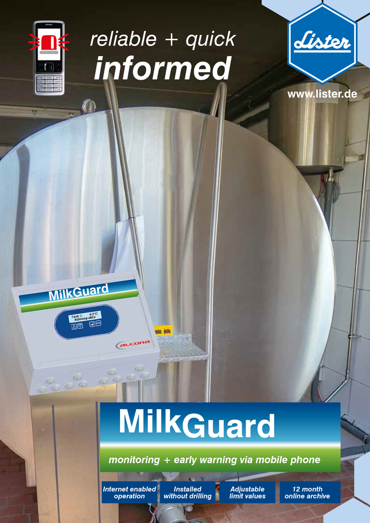 MILK GUARD | Lister GmbH - Cooling
